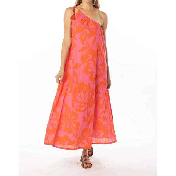 Bindu | Dresses | New Bindu Bindu Lydia One Shoulder Maxi Dress In ...